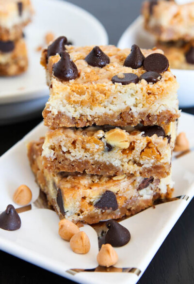 Salted Caramel Magic Bars - Averie Cooks