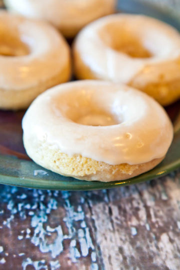 Baked Vanilla Glazed Donuts Recipe - Averie Cooks