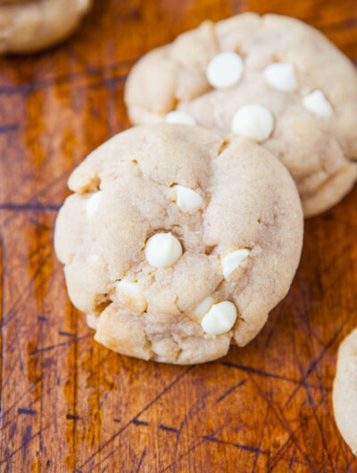 Coconut Oil White Chocolate Cookies - Averie Cooks