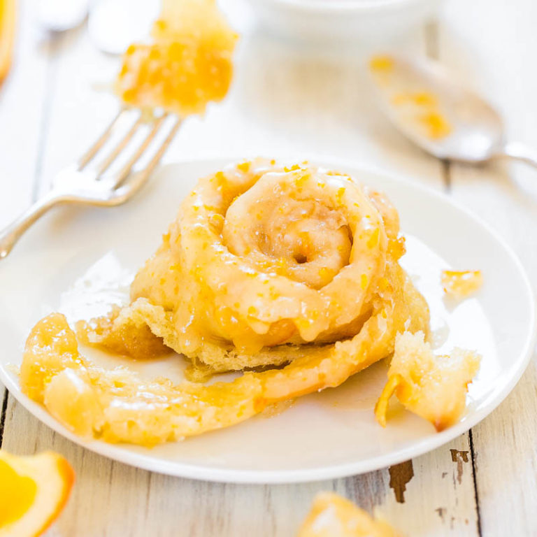 Yummy Glazed Orange Rolls (Sweet Roll Recipe!) - Averie Cooks