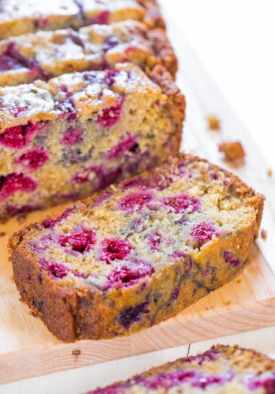 The Best Raspberry Bread - Averie Cooks