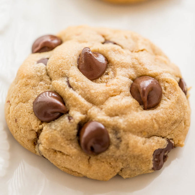 EASY Peanut Butter Chocolate Chip Cookies - Averie Cooks