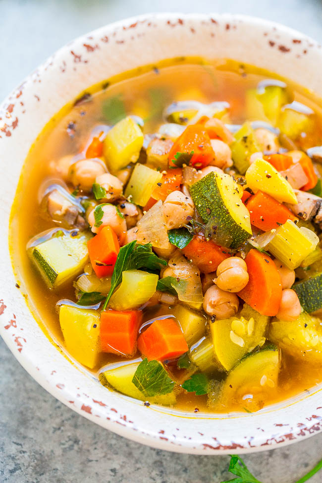 Healthy Chickpea Vegetable Soup Averie Cooks Healthy Chickpea Vegetable Soup Averie Cooks