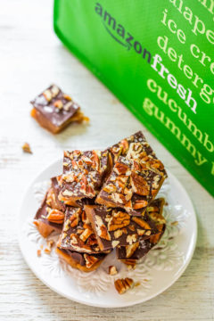 Super Simple Homemade Toffee Recipe - Averie Cooks