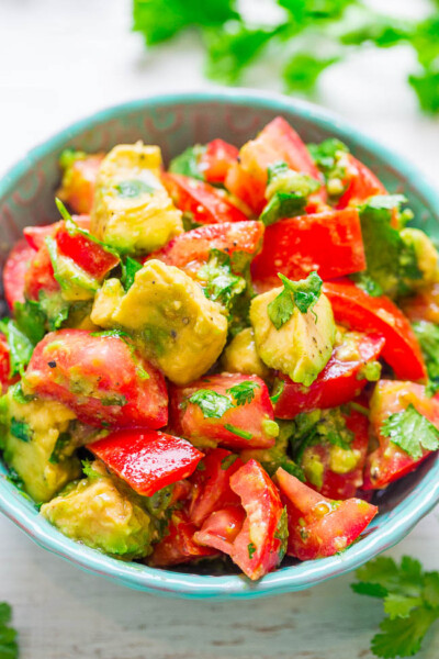 Mexican Meatballs (+ Tomato Avocado Salsa!) - Averie Cooks