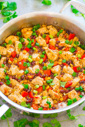 15-Minute Southwest Chicken Skillet - Averie Cooks