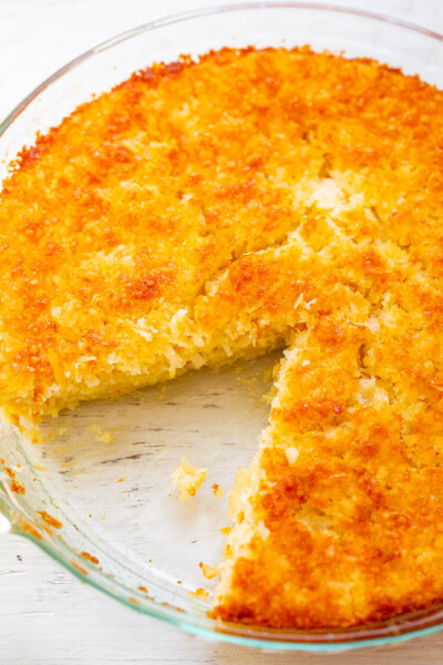 Goof-Proof "Impossible" Coconut Pie Recipe - Averie Cooks