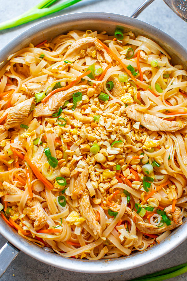 Chicken Pad Thai EASY 20 Minute Recipe Carlospizzarestaurant