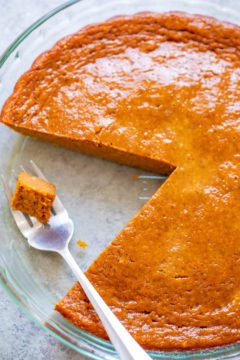 Easiest Ever Crustless Pumpkin Pie Recipe - Averie Cooks