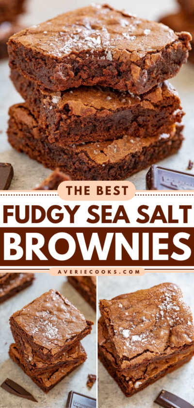 The Best Fudgy Sea Salt Brownies - Averie Cooks