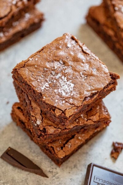The Best Fudgy Sea Salt Brownies - Averie Cooks