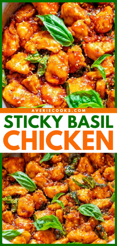 Spicy Basil Chicken Recipe (Quick & Easy!) - Averie Cooks