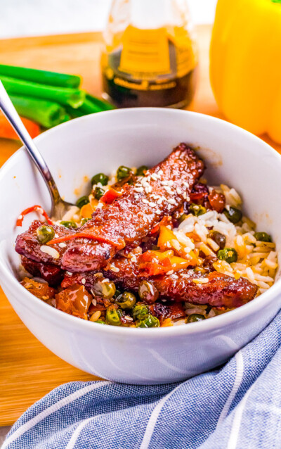 20-Minute Mongolian Beef Bowls - Averie Cooks