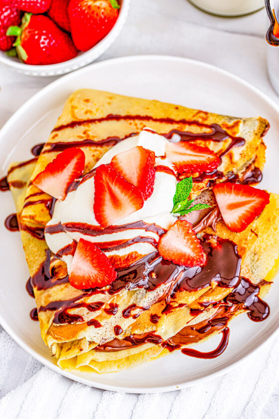 Basic Crepe Recipe (+ Filling Ideas!) - Averie Cooks