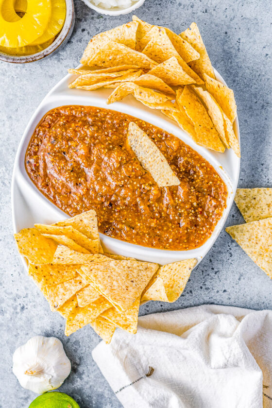 Sweet and Spicy Chipotle Salsa Recipe - Averie Cooks