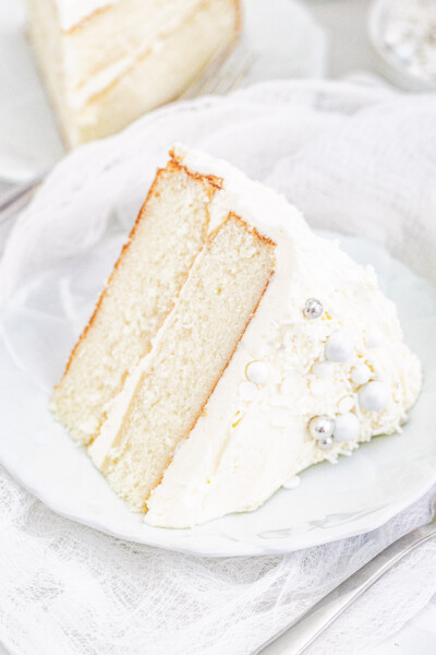 Classic White Layer Cake (From Scratch!) - Averie Cooks