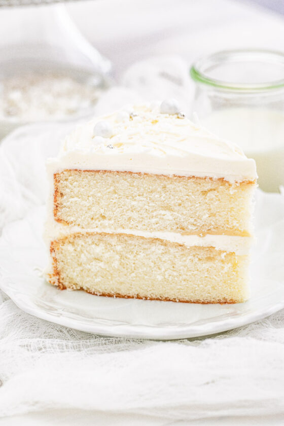 Classic White Layer Cake (From Scratch!) - Averie Cooks