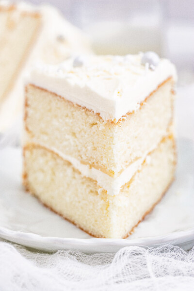 Classic White Layer Cake (From Scratch!) - Averie Cooks