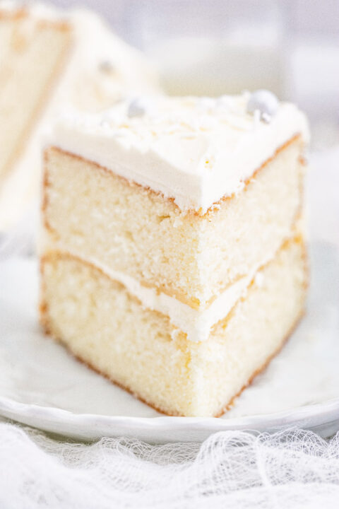 Classic White Layer Cake (From Scratch!) - Averie Cooks