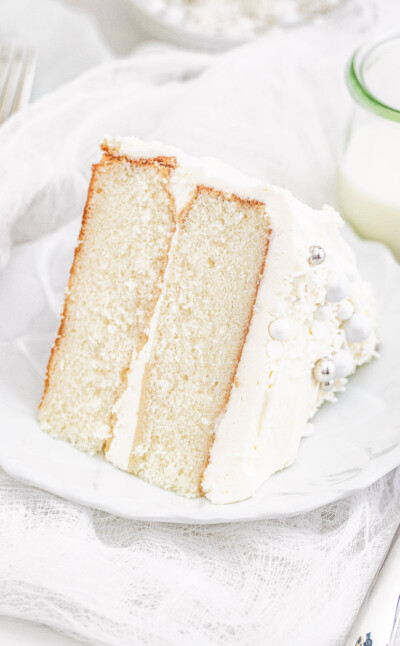 Classic White Layer Cake (From Scratch!) - Averie Cooks