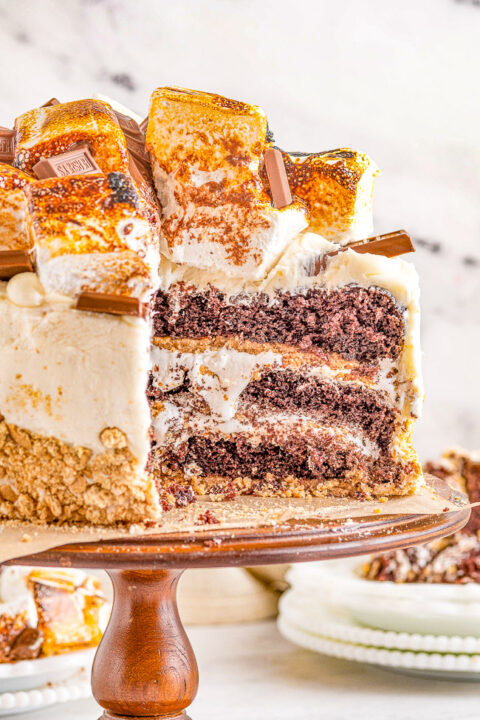 Best Ever Smores Cake - Averie Cooks
