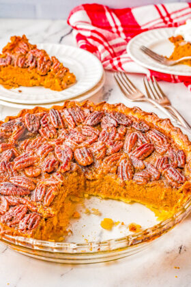 Best Ever Pumpkin Pecan Pie Recipe - Averie Cooks
