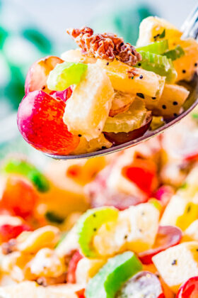 Classic Apple Waldorf Salad Recipe - Averie Cooks