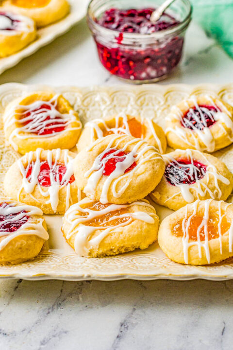 Classic Jam Thumbprint Cookies - Averie Cooks