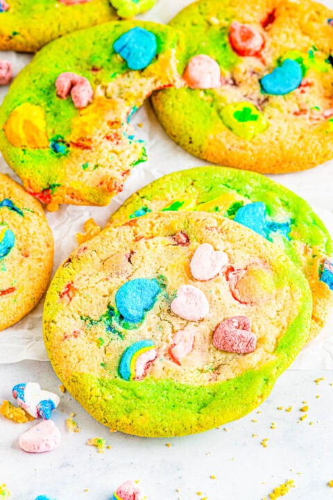 Soft & Chewy Lucky Charms Cookies - Averie Cooks