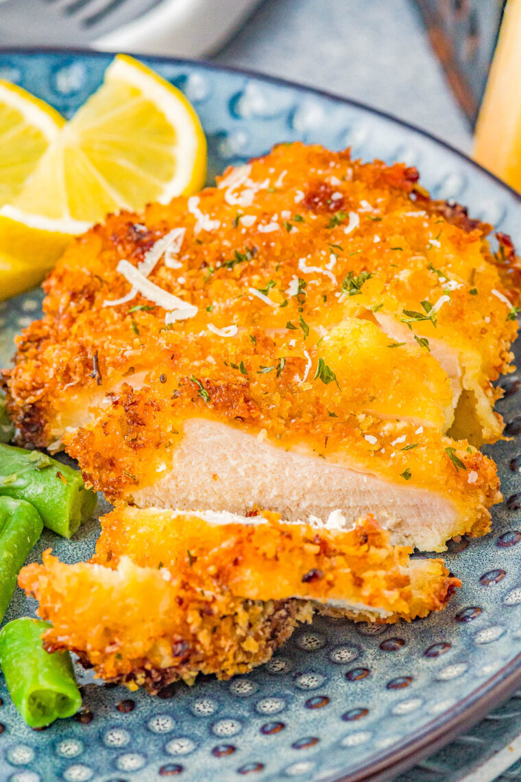 Air Fryer Parmesan Chicken - Averie Cooks