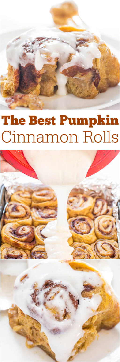The BEST Pumpkin Cinnamon Rolls (Yes, Really!) - Averie Cooks