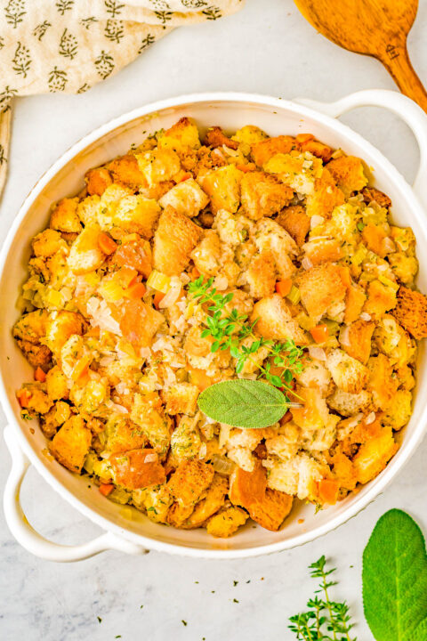 The BEST Stovetop Stuffing (Fast & Easy!) - Averie Cooks