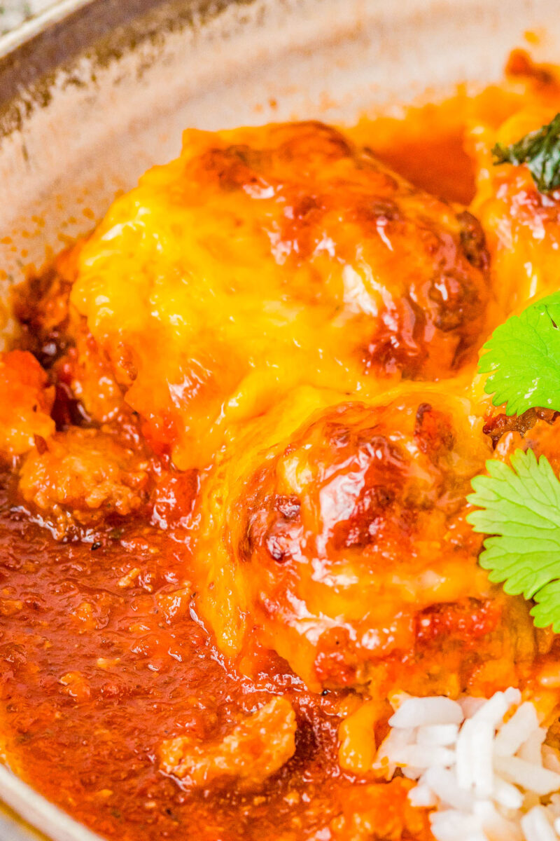Cheesy Tex Mex Meatballs (with Beef & Pork) - Averie Cooks