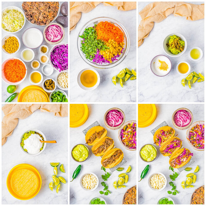 Pulled Pork Tacos (+ Toppings!) - Averie Cooks