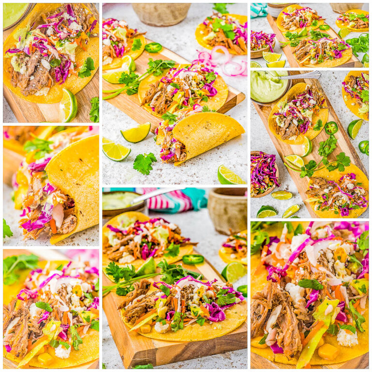 Pulled Pork Tacos (+ Toppings!) - Averie Cooks