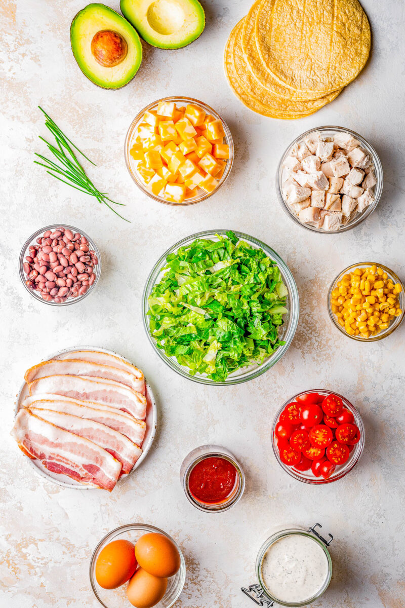 Loaded Southwest Cobb Salad - Averie Cooks