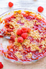 Raspberry Crisp (Fresh or Frozen Berries) - Averie Cooks