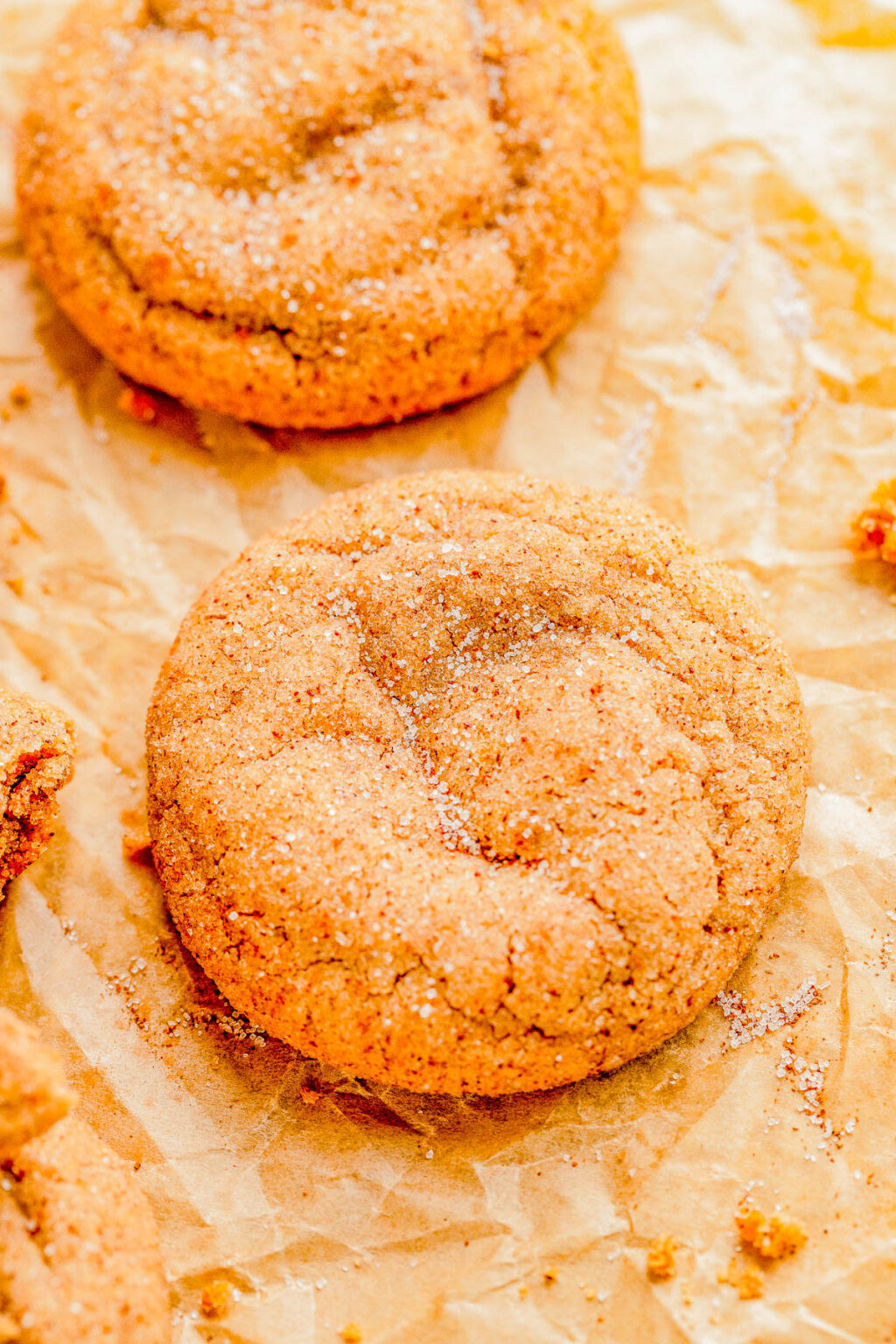 Soft & Chewy Pumpkin Snickerdoodles - Averie Cooks