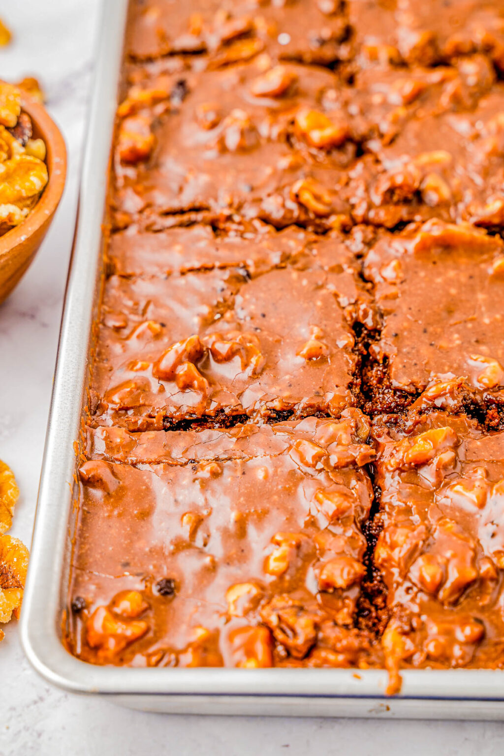 Classic Texas Sheet Cake (+ Homemade Frosting) - Averie Cooks