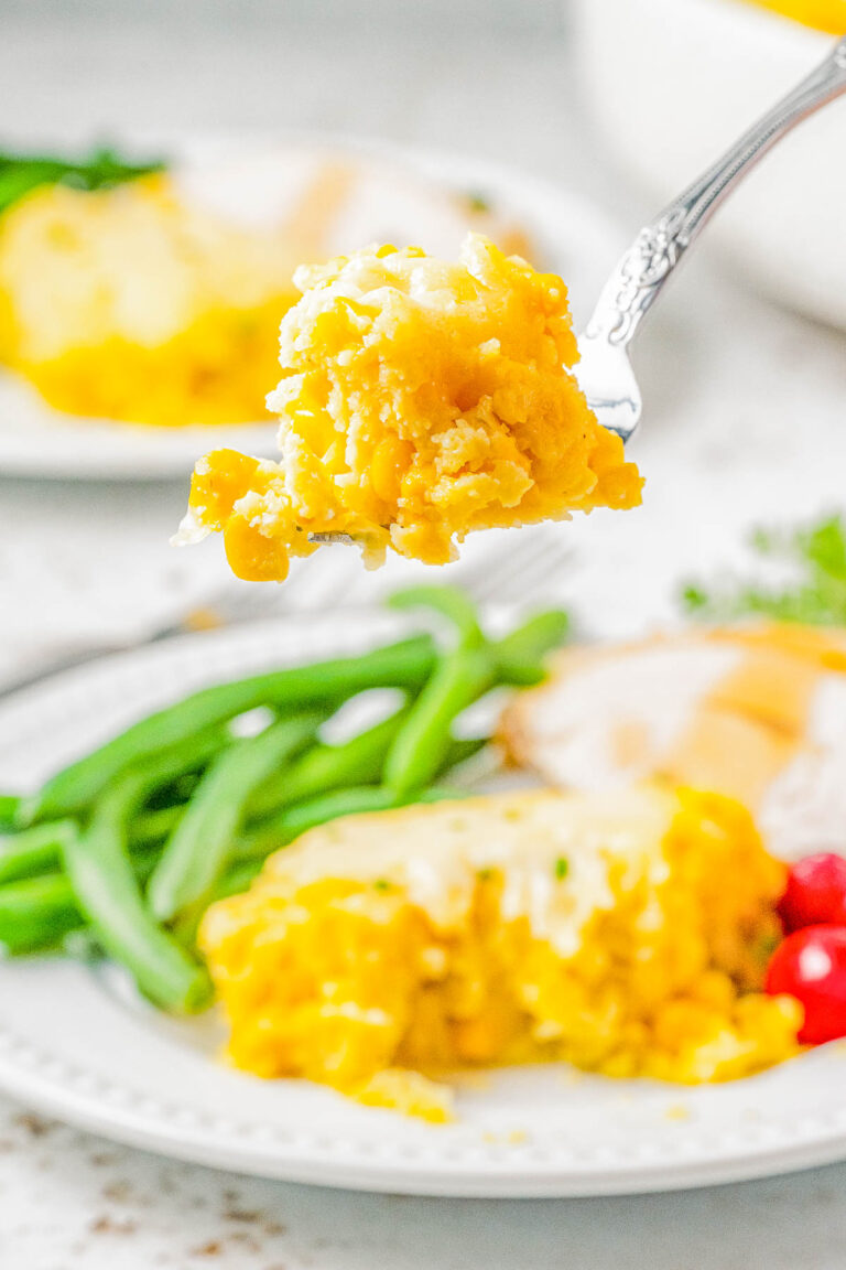 Easiest Creamed Corn Casserole (Without Jiffy!) - Averie Cooks
