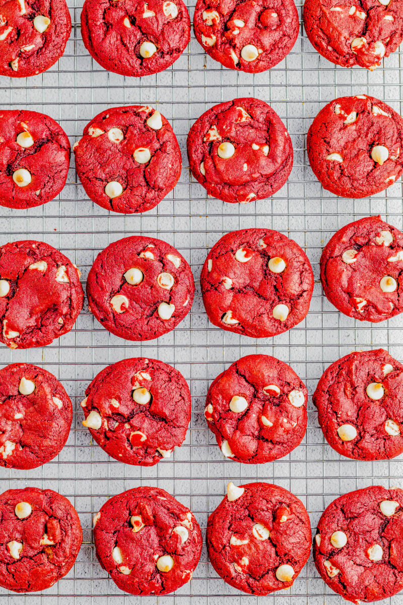 Soft and Chewy Red Velvet Cookies - Averie Cooks