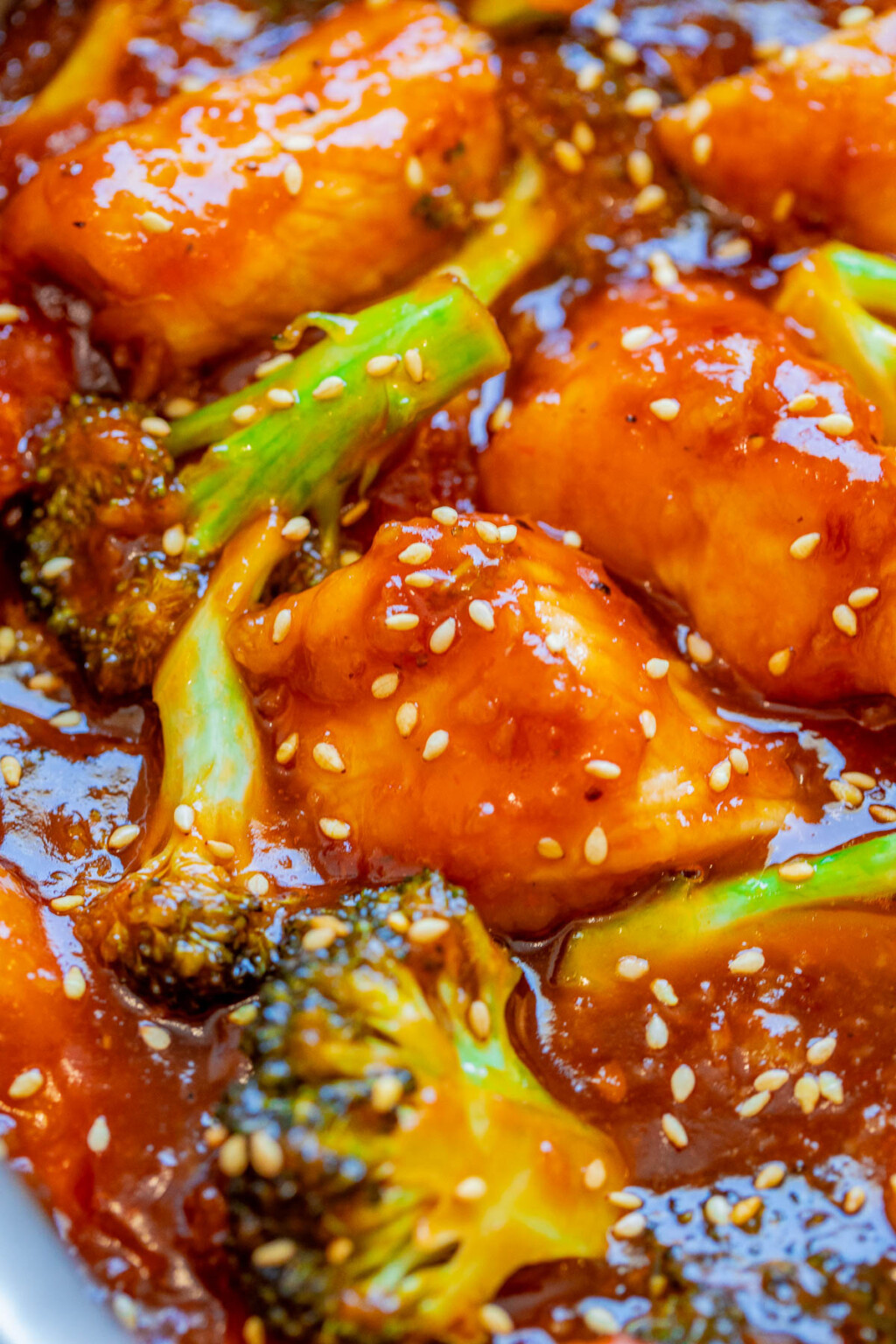 Better-Than-Takeout Sticky Chicken and Broccoli - Averie Cooks