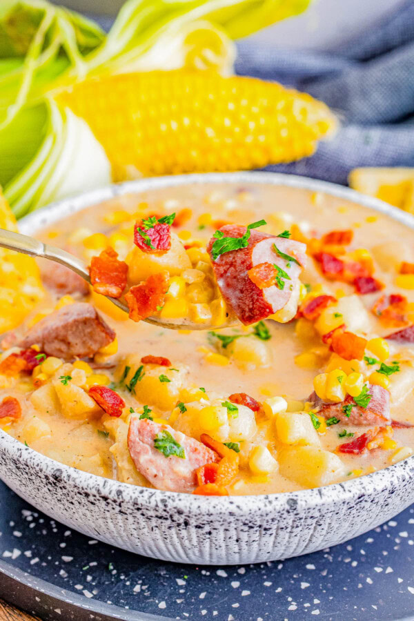 Creamy Corn Chowder - Averie Cooks