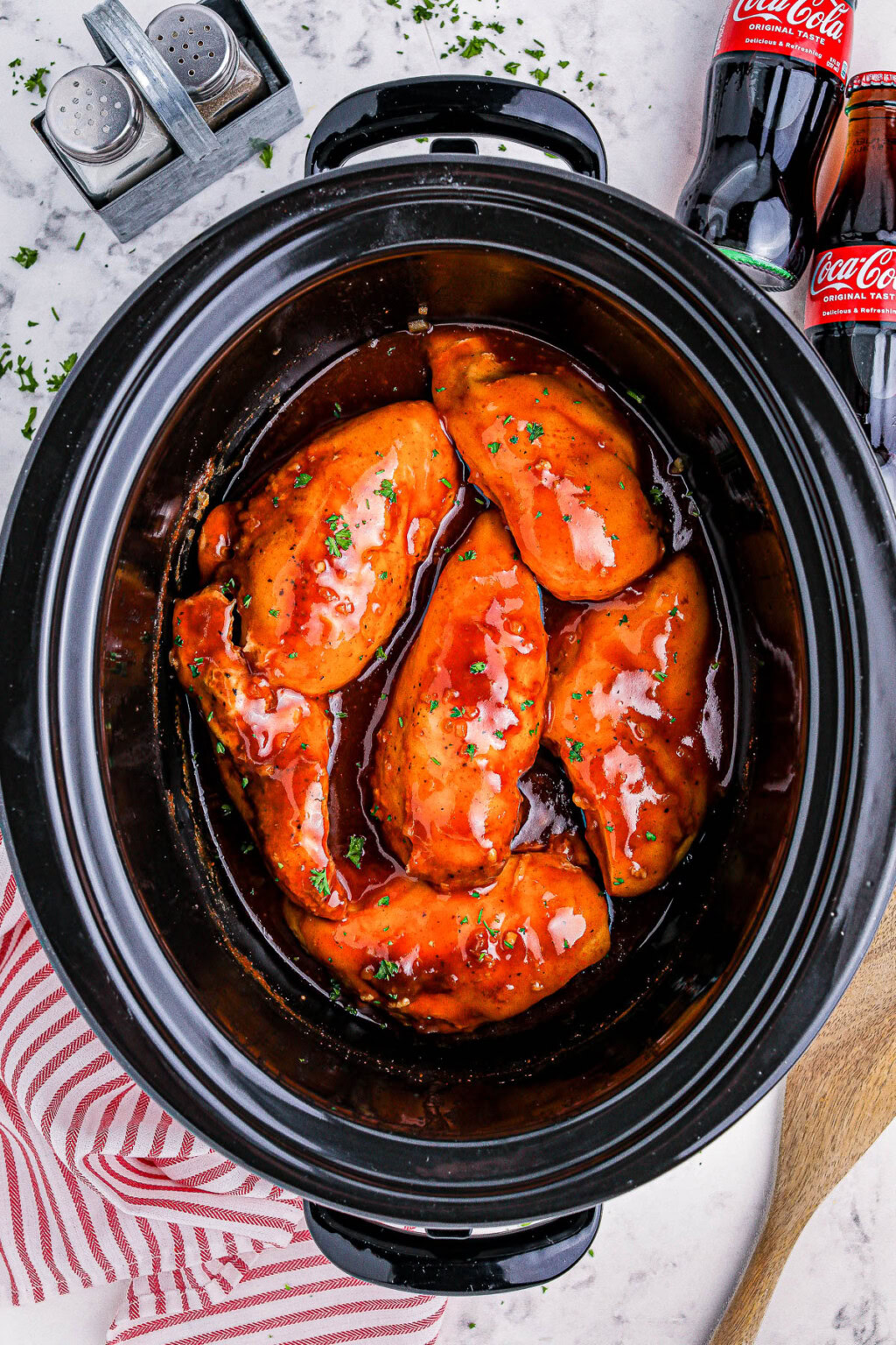 Slow Cooker Coca Cola Chicken - Averie Cooks