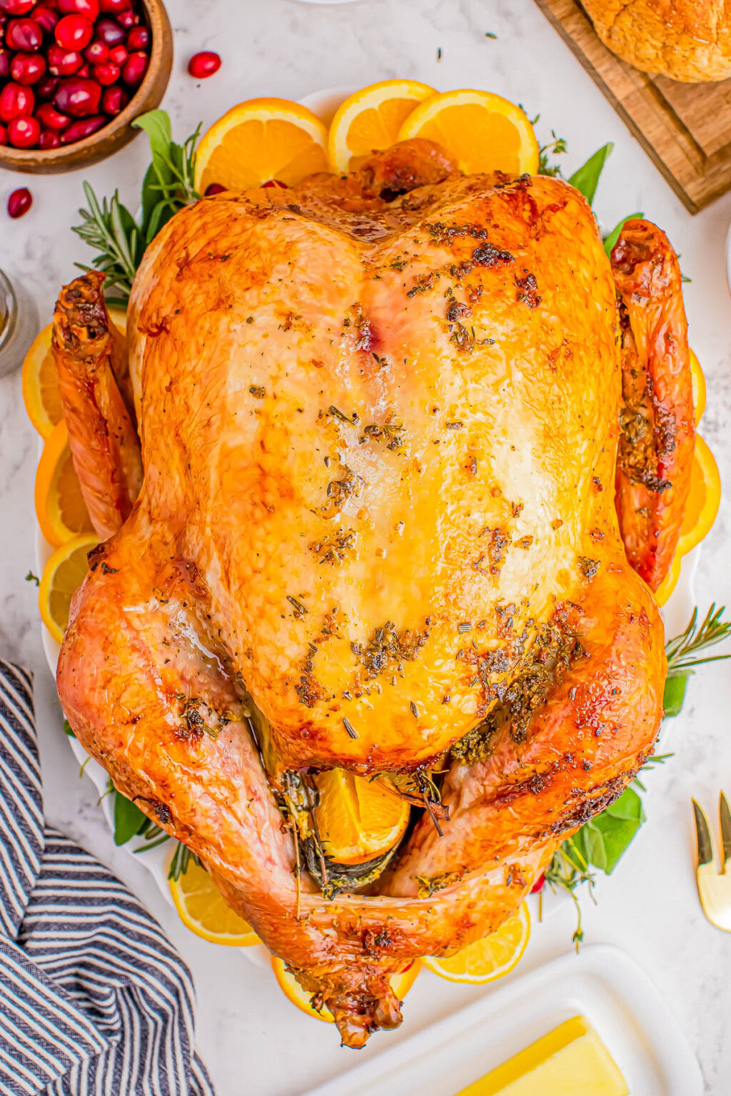 Easy Oven Roasted Citrus Turkey - Averie Cooks