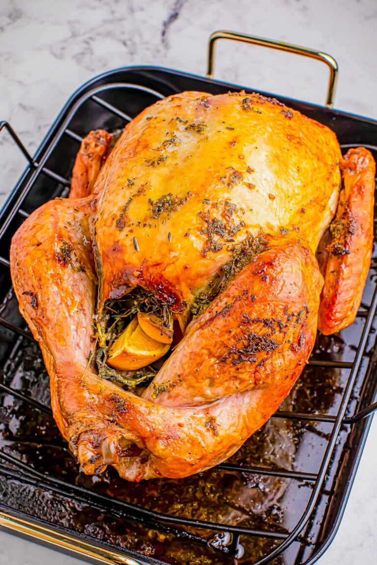 Easy Oven Roasted Citrus Turkey - Averie Cooks