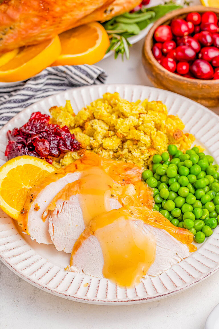 Easy Oven Roasted Citrus Turkey - Averie Cooks