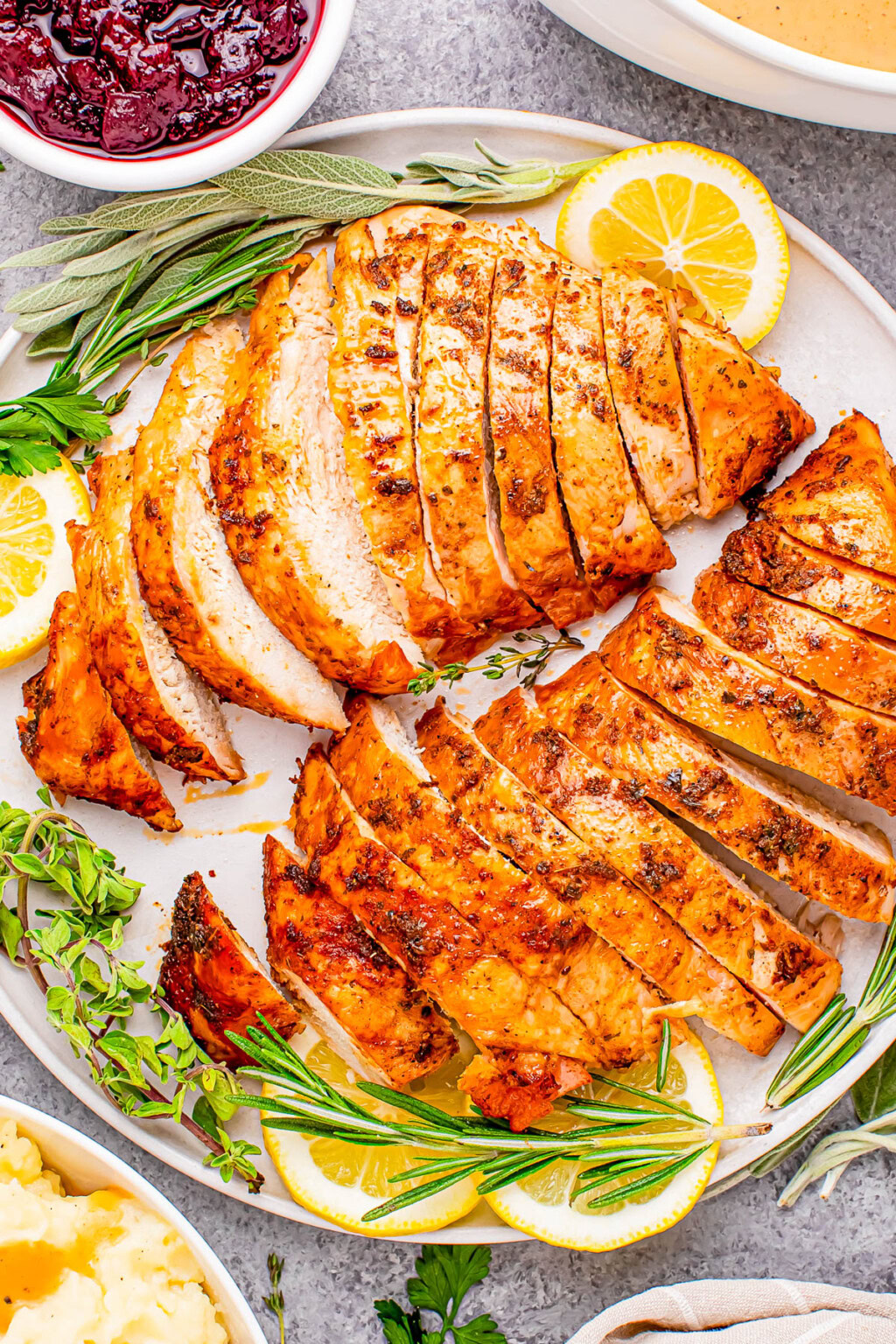 Baked Juicy Turkey Breast Recipe - Averie Cooks