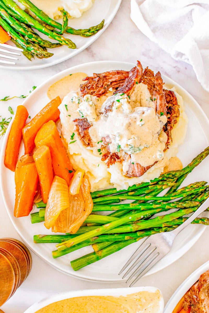 Steakhouse-Style Baked Pot Roast - Averie Cooks