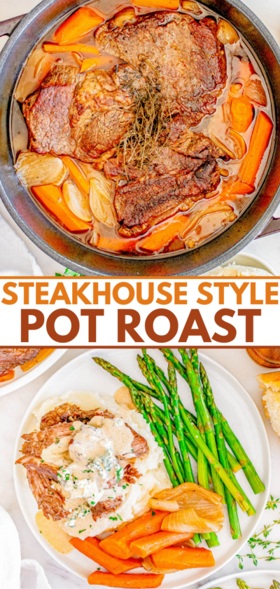 Steakhouse-Style Baked Pot Roast - Averie Cooks